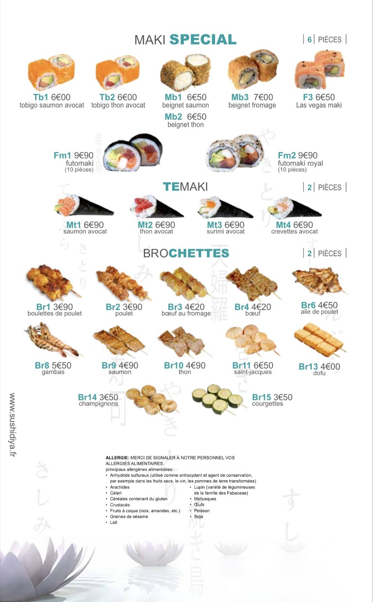 Menu au Sakanaya restaurant, Noisy-le-Sec, 67 Rue Saint-Denis