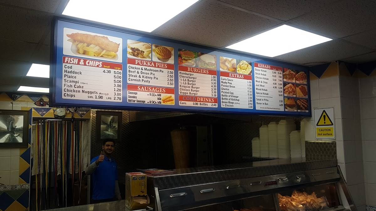 Menu at Mr Chips fast food, Dunstable, 142 Chiltern Rd