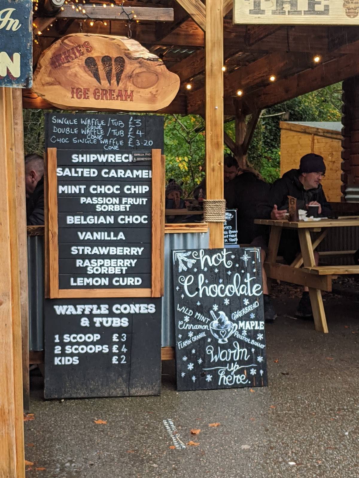 Menu at Inkie's Smokehouse restaurant, Liskeard