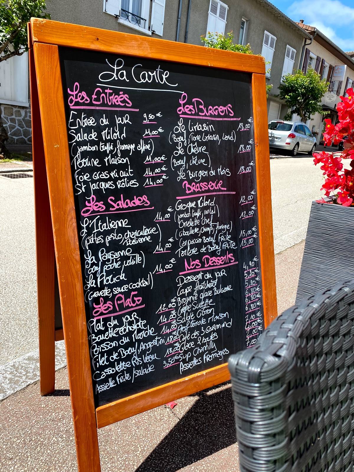 Menu au LE MILORD restaurant, Oradour-sur-Glane