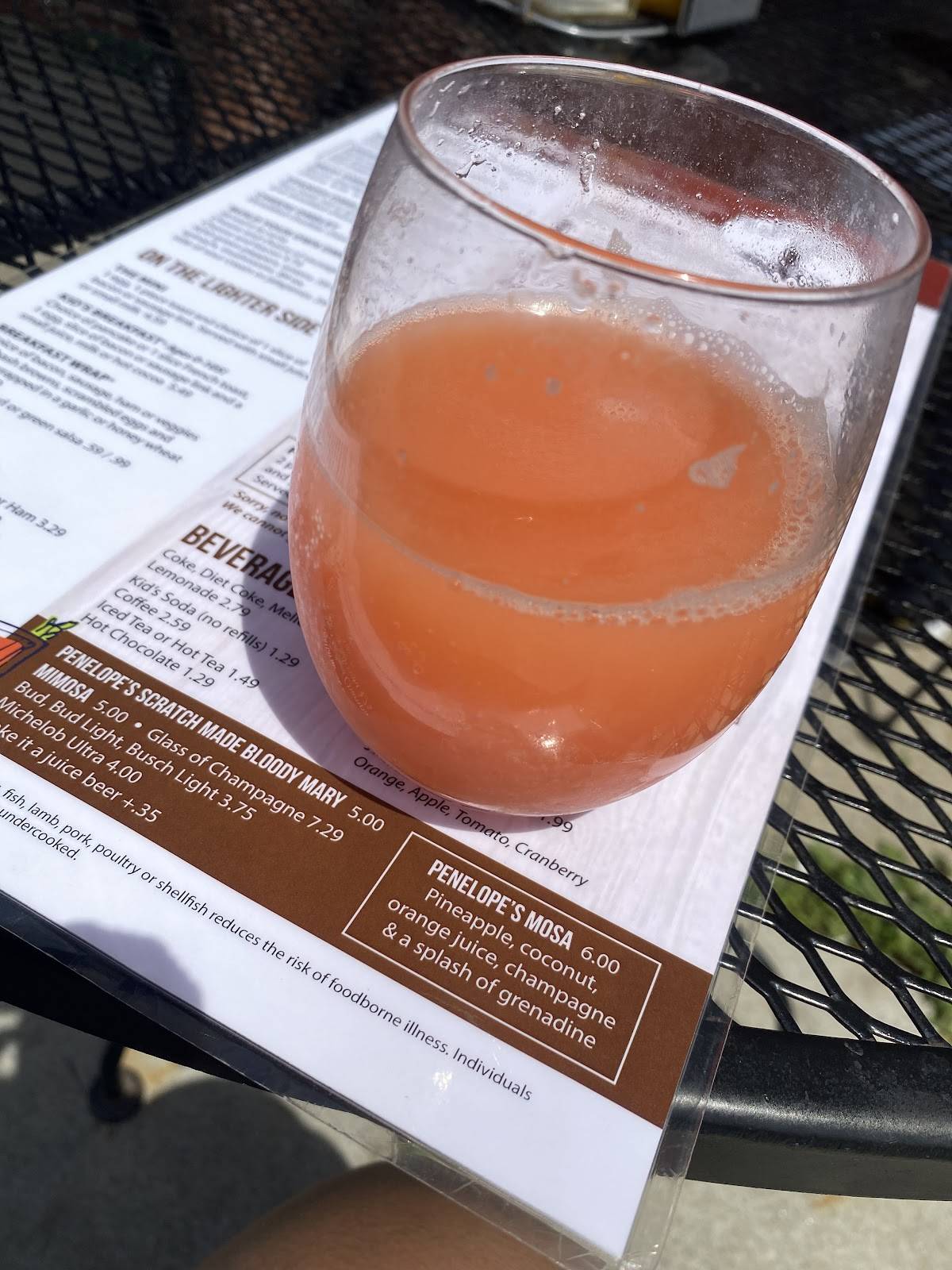 Menu at Penelope's Lil' Cafe, Lincoln