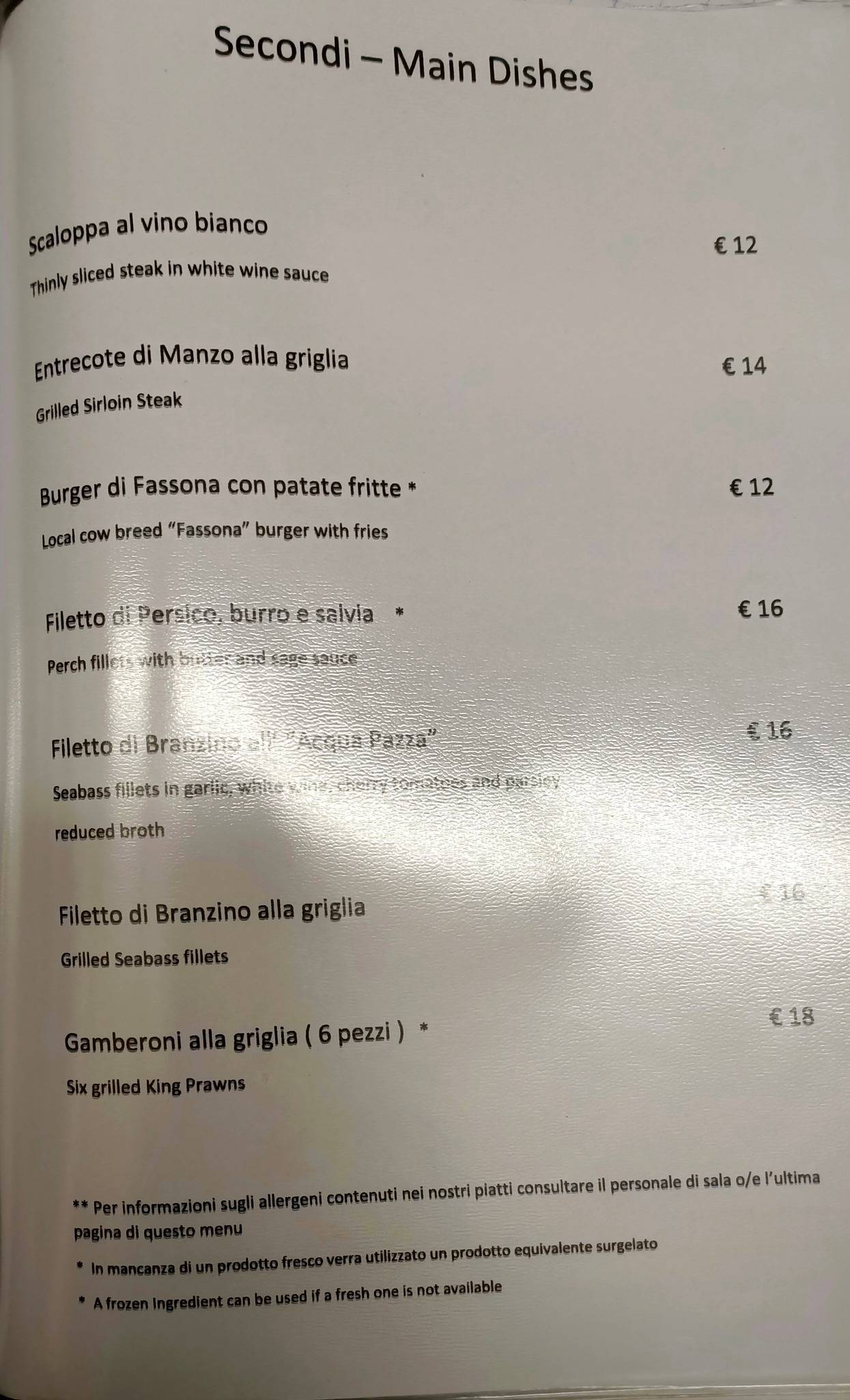 Menu da Il Cortile ristorante, Pettenasco, Corso Roma