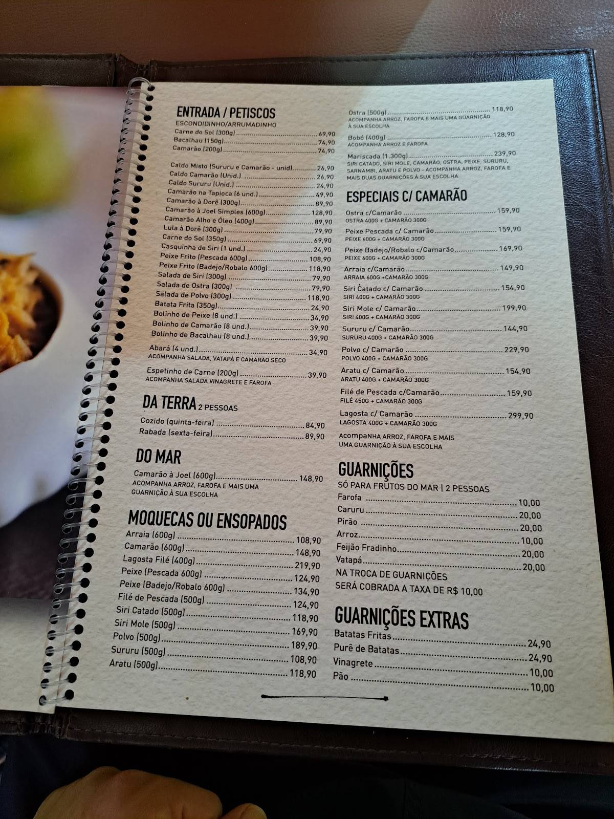 Menu em Restaurante Donana - Brotas, Salvador, Av. Teixeira Barros