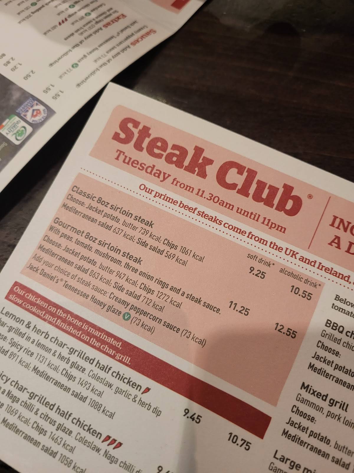 Menu at The Gatekeeper pub & bar, Cardiff