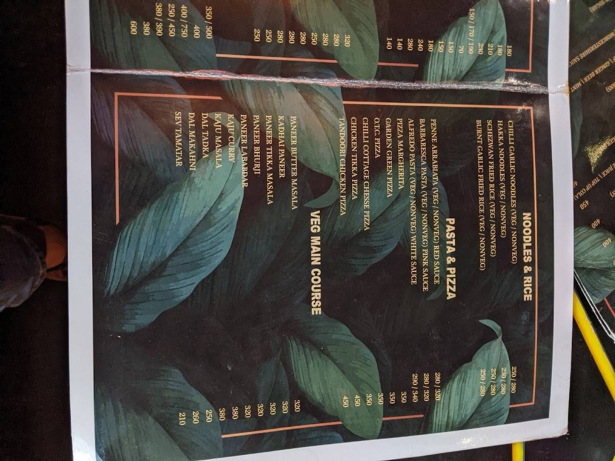 Menu at JALWA Rooftop, Kota