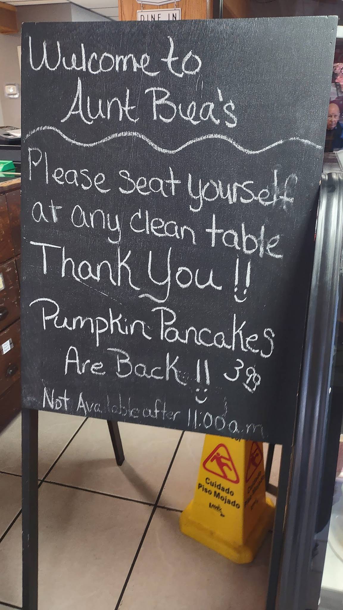 Menu at Aunt Bea's Home Cooking restaurant, Greeneville