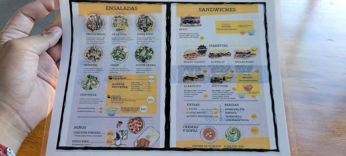 Menu at Devoralia restaurant, Mexicali, Calz. Cetys 1950