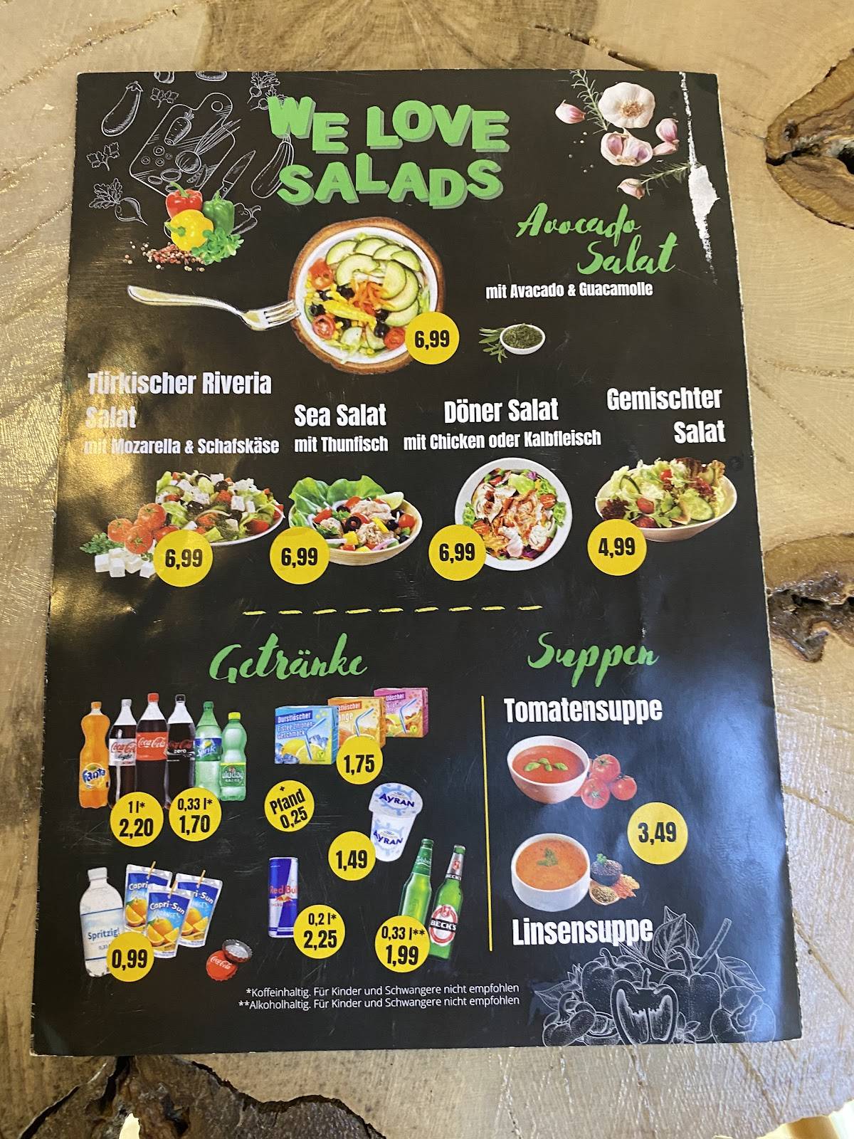 Speisekarte von Döneria Döner & More restaurant, Neumünster