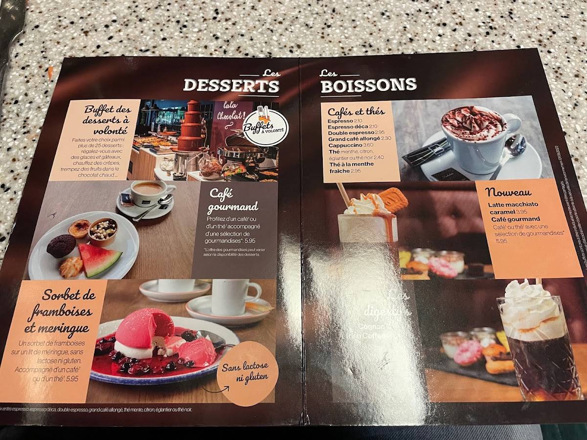 Menu au Crocodile restaurant, Petite-Forêt