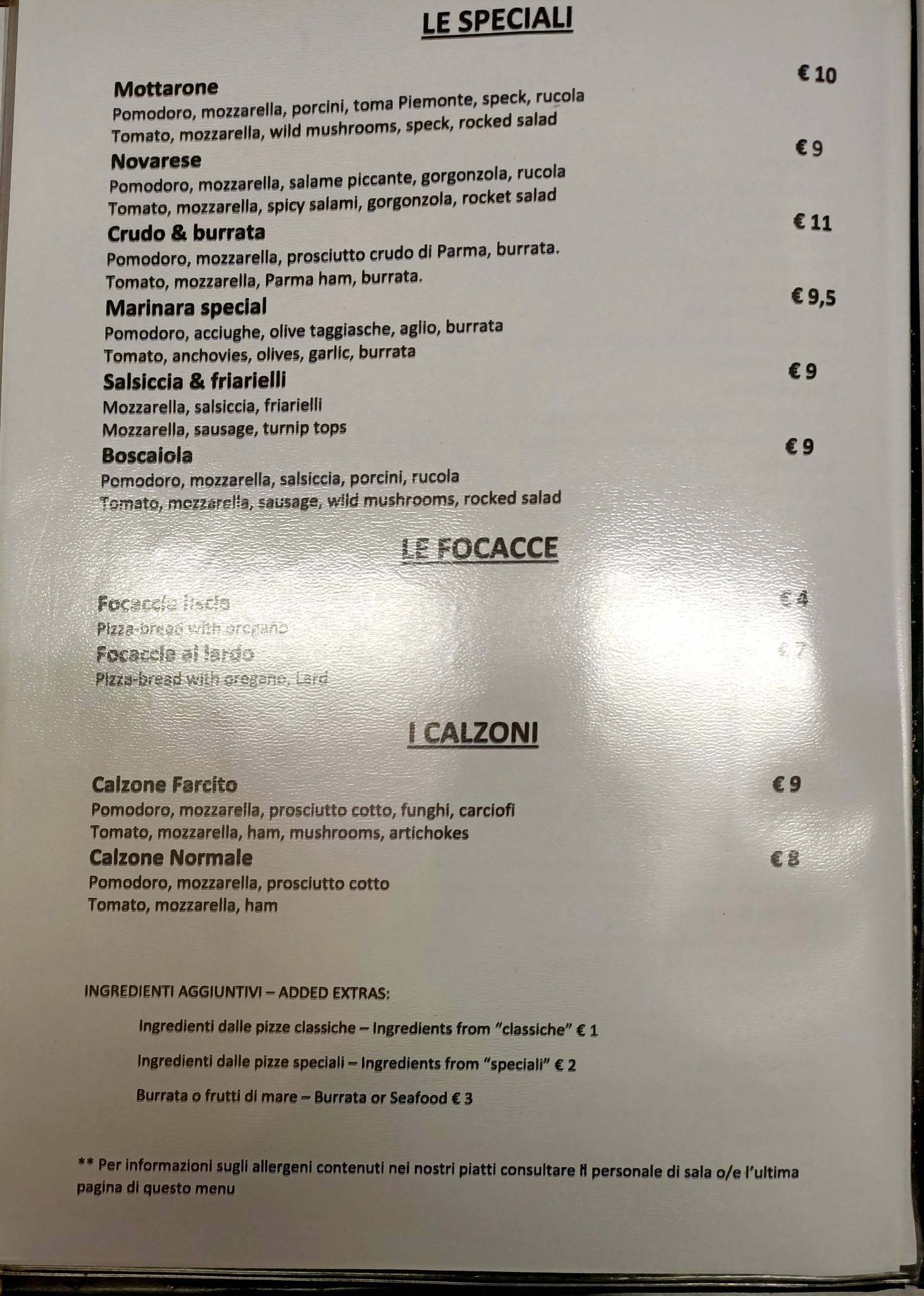 Menu da Il Cortile ristorante, Pettenasco, Corso Roma