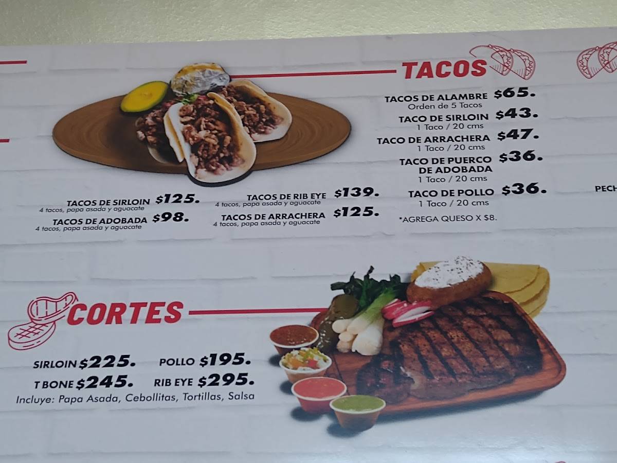 Carta del restaurante Mega Tacos, Ciudad Juarez, Ejército Nacional 8260-2