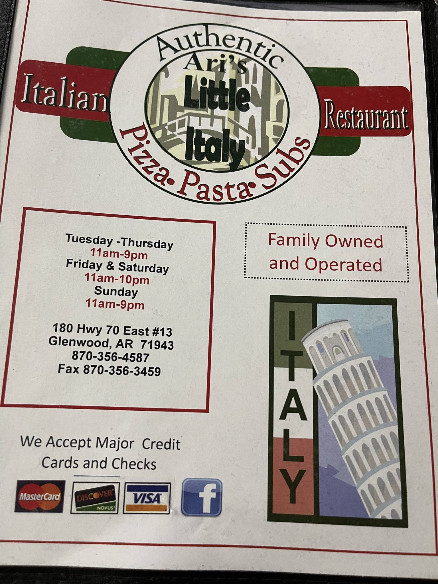 Little Italy Glenwood Ar