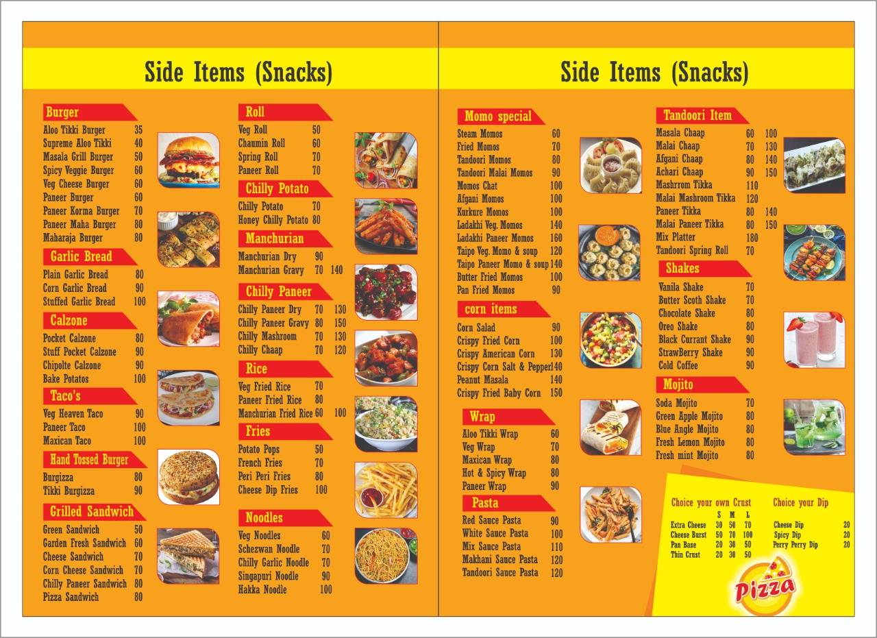 Menu at City hot oven pizza & burger point, Sohna