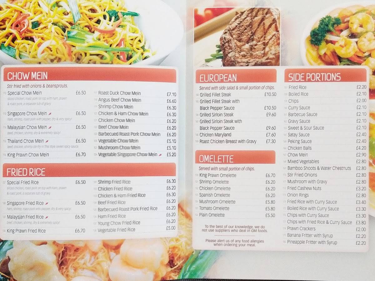 Menu at Cuisine Kitchen fast food, Linlithgow