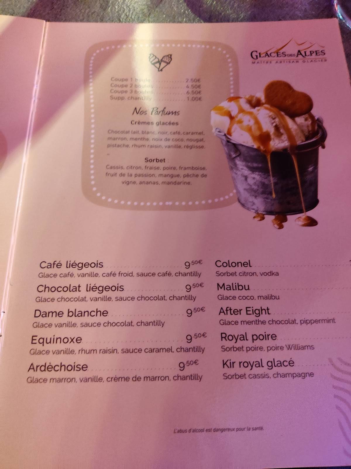 Menu au Le Lamparo restaurant, Mauguio