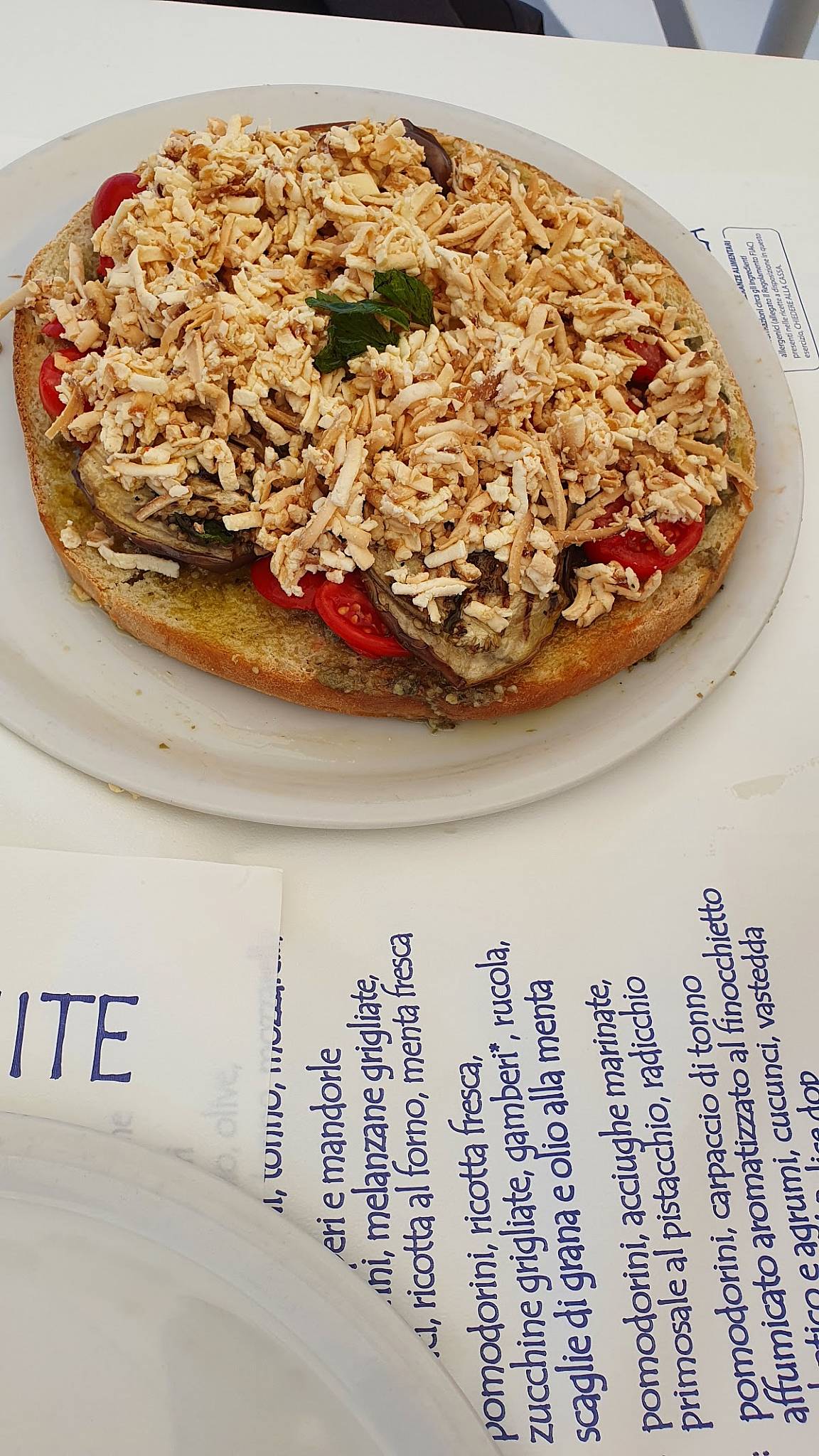 Menu da Da Alfredo pub & bar, Santa Marina Salina