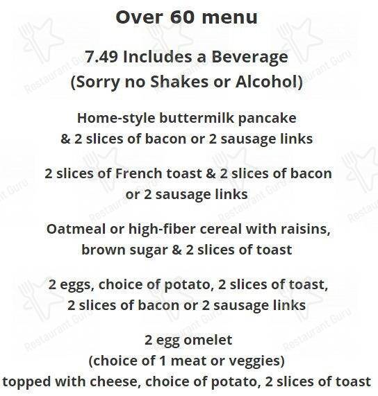 Menu at Owl Cafe, Albuquerque, 800 Eubank Blvd NE