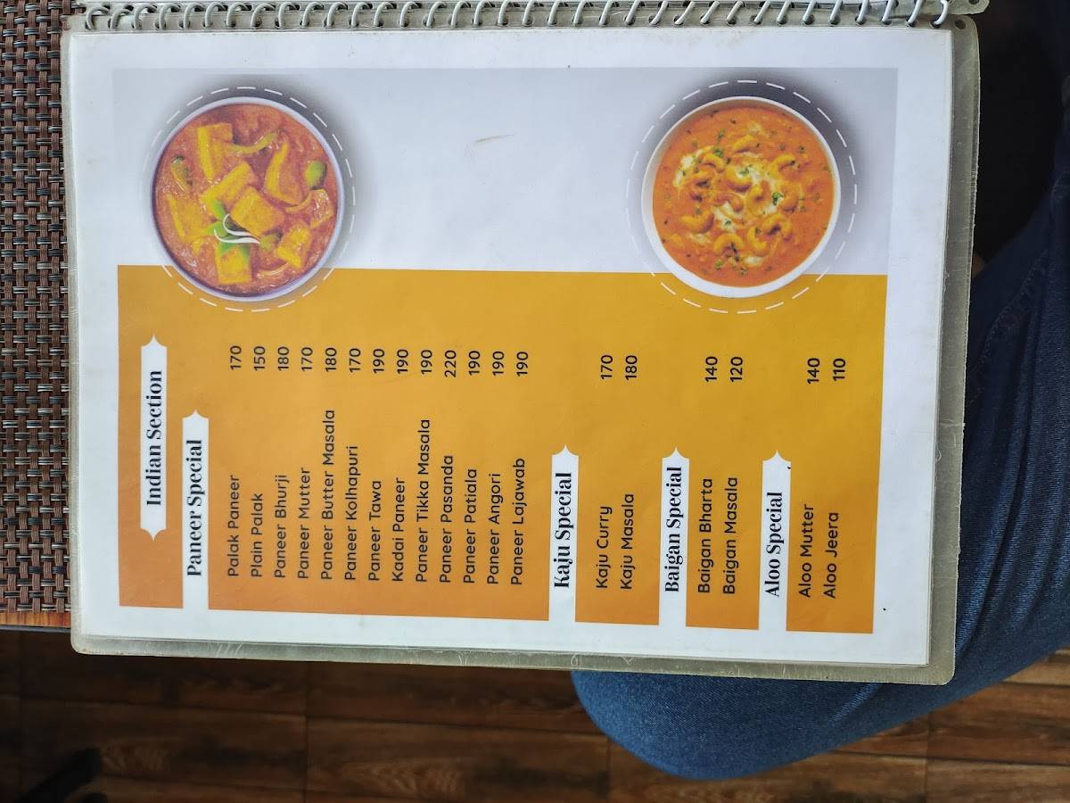Menu at Chhatrapati Pure Veg Family Restaurant, Ponda