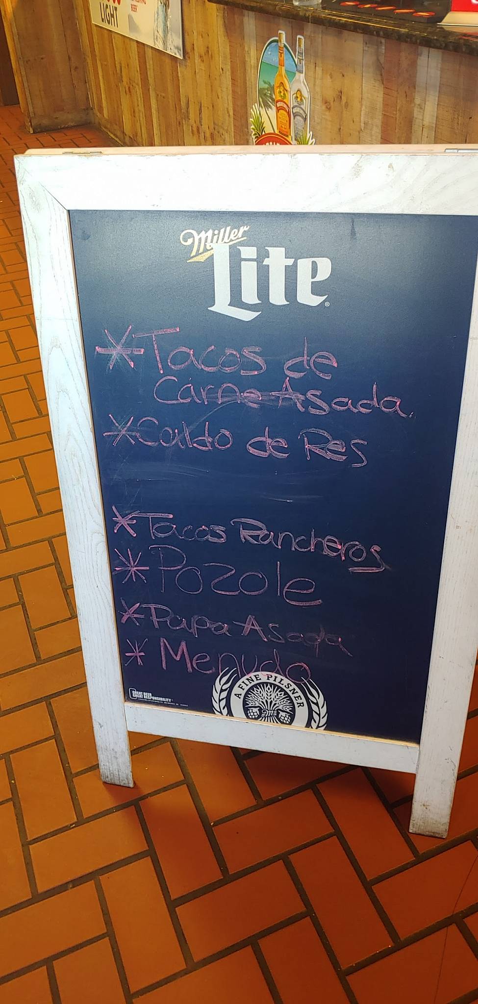 Menu at Yopo's restaurant, Eagle Pass, E Main St