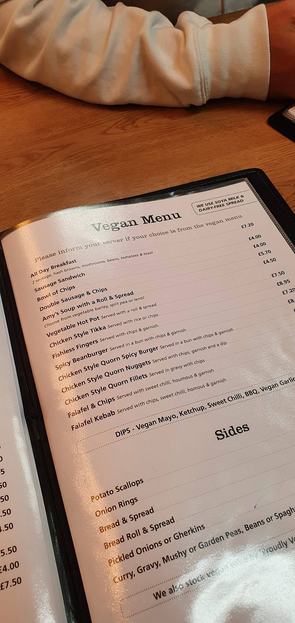 Menu at Barnacles Fish & Chips, Llandudno