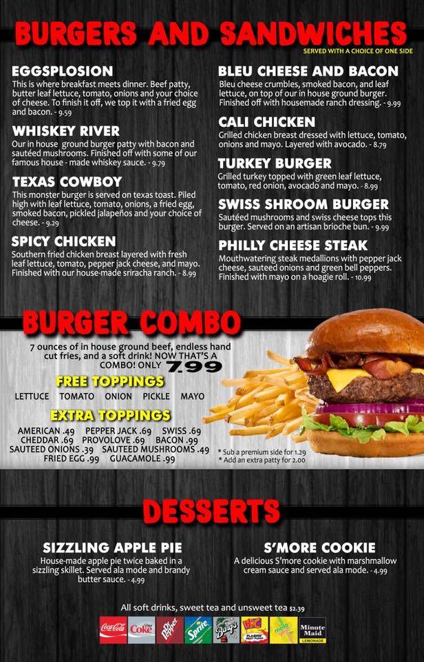 Menu at Deer Creek Fire & Stone pub & bar, Cabot