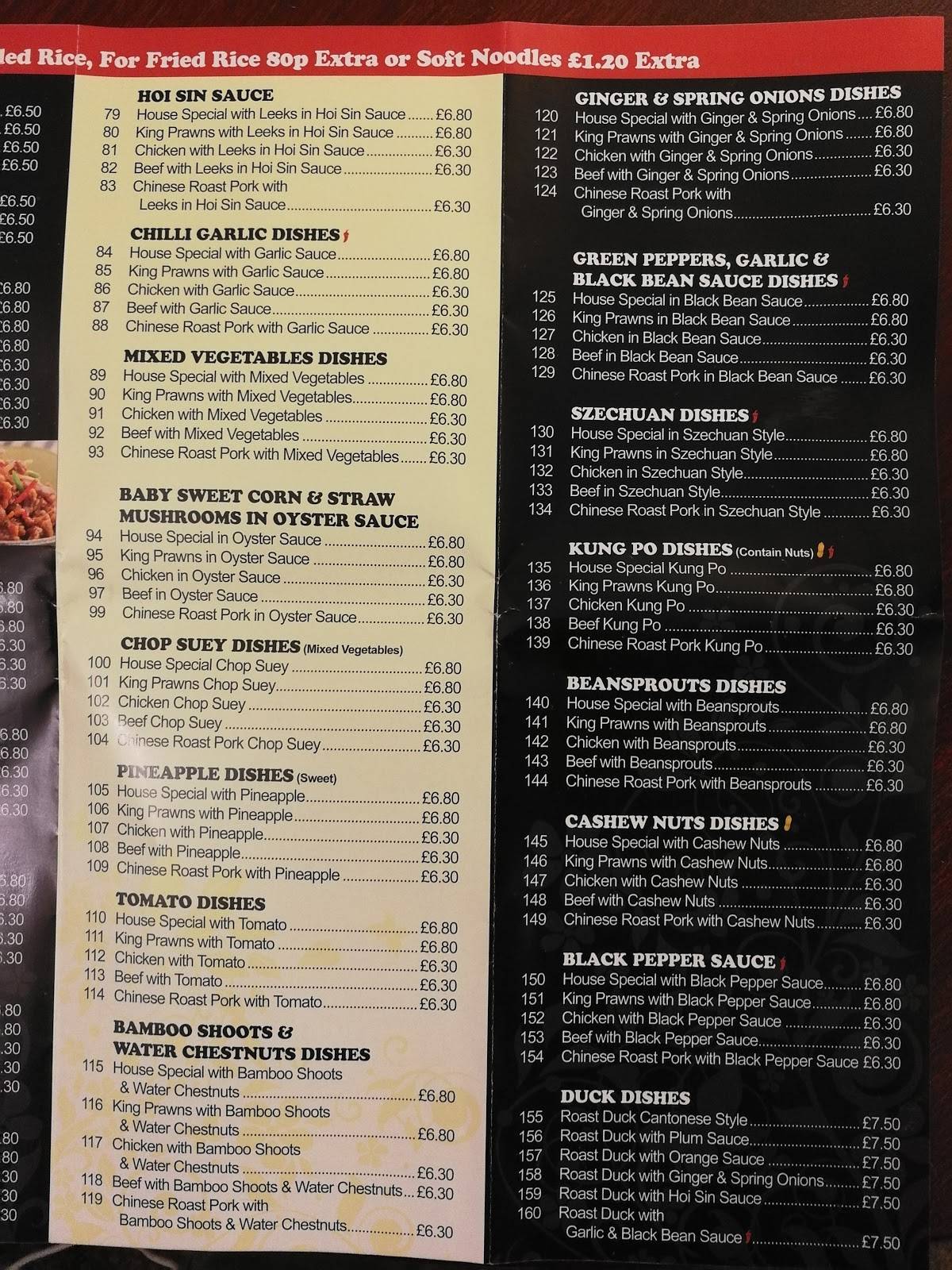Menu at Golden Bird fast food, Rotherham, 104 Browning Rd