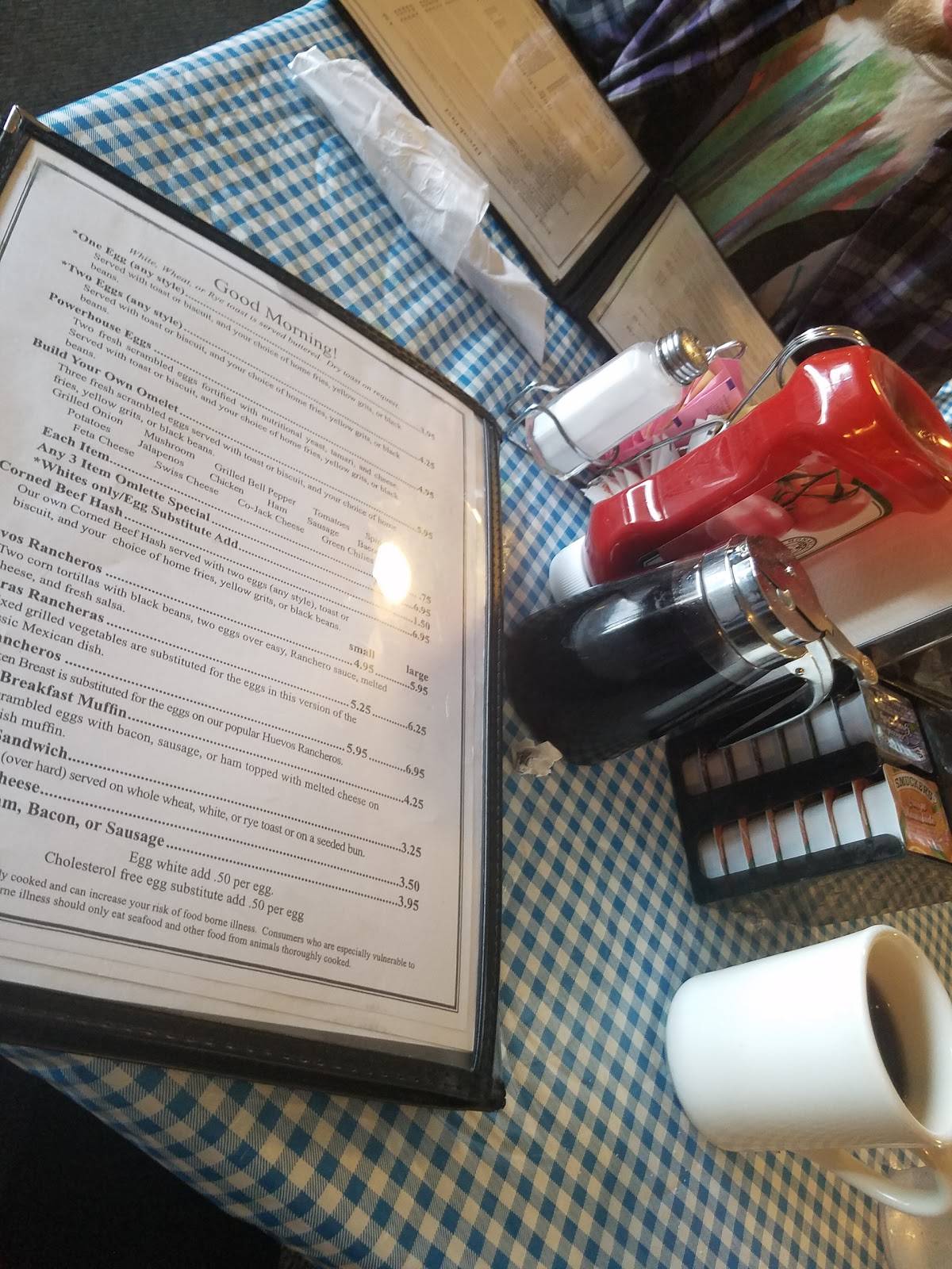 Menu at Bluebird Cafe, South Kingstown