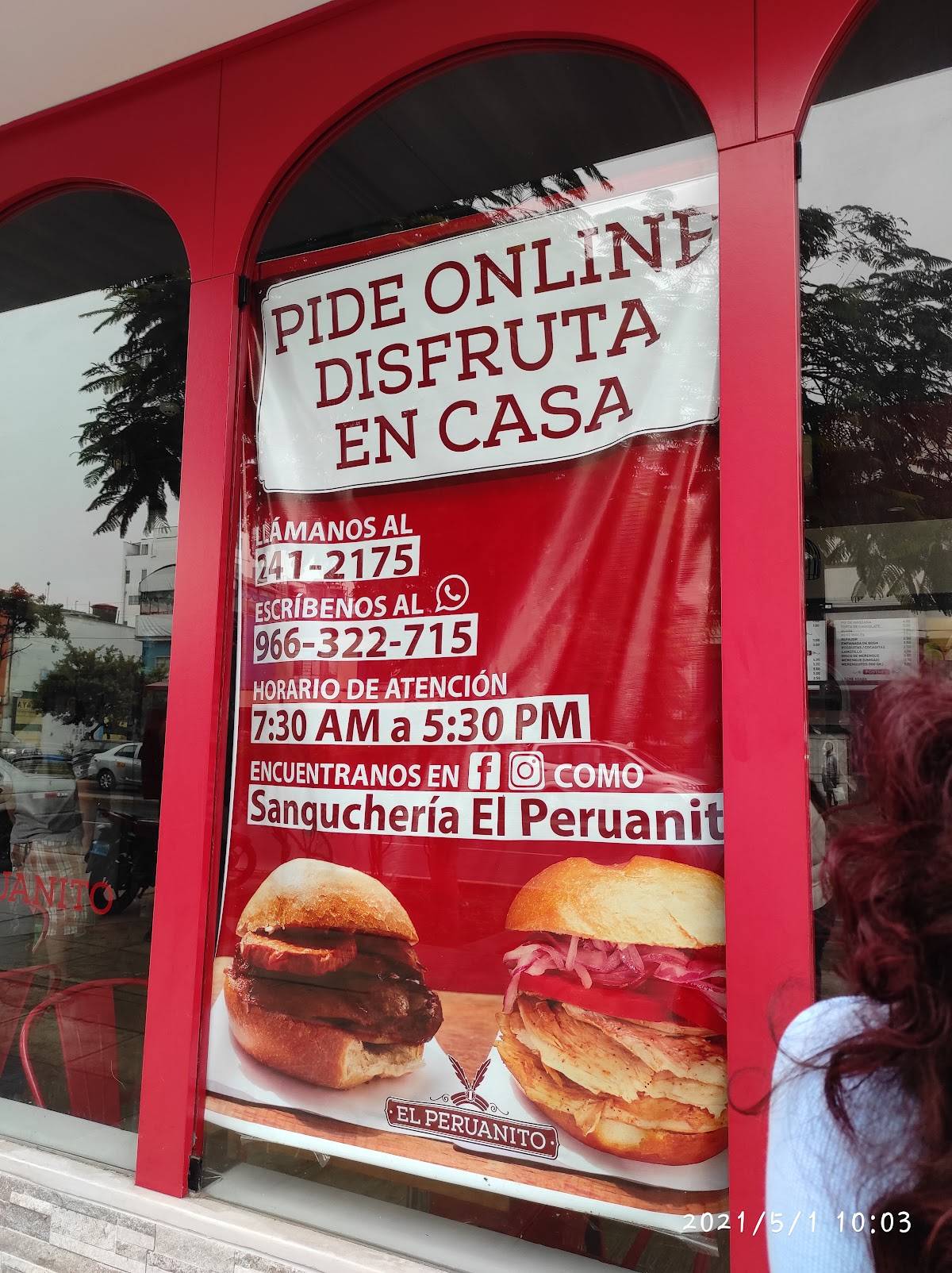Carta del restaurante Sanguchería El Peruanito, Miraflores