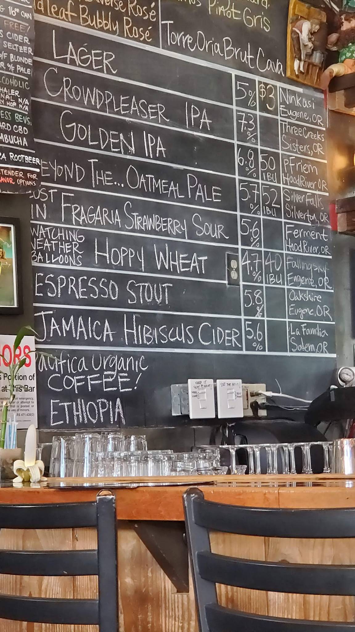 Menu at The Brass Monkey pub & bar, Corvallis