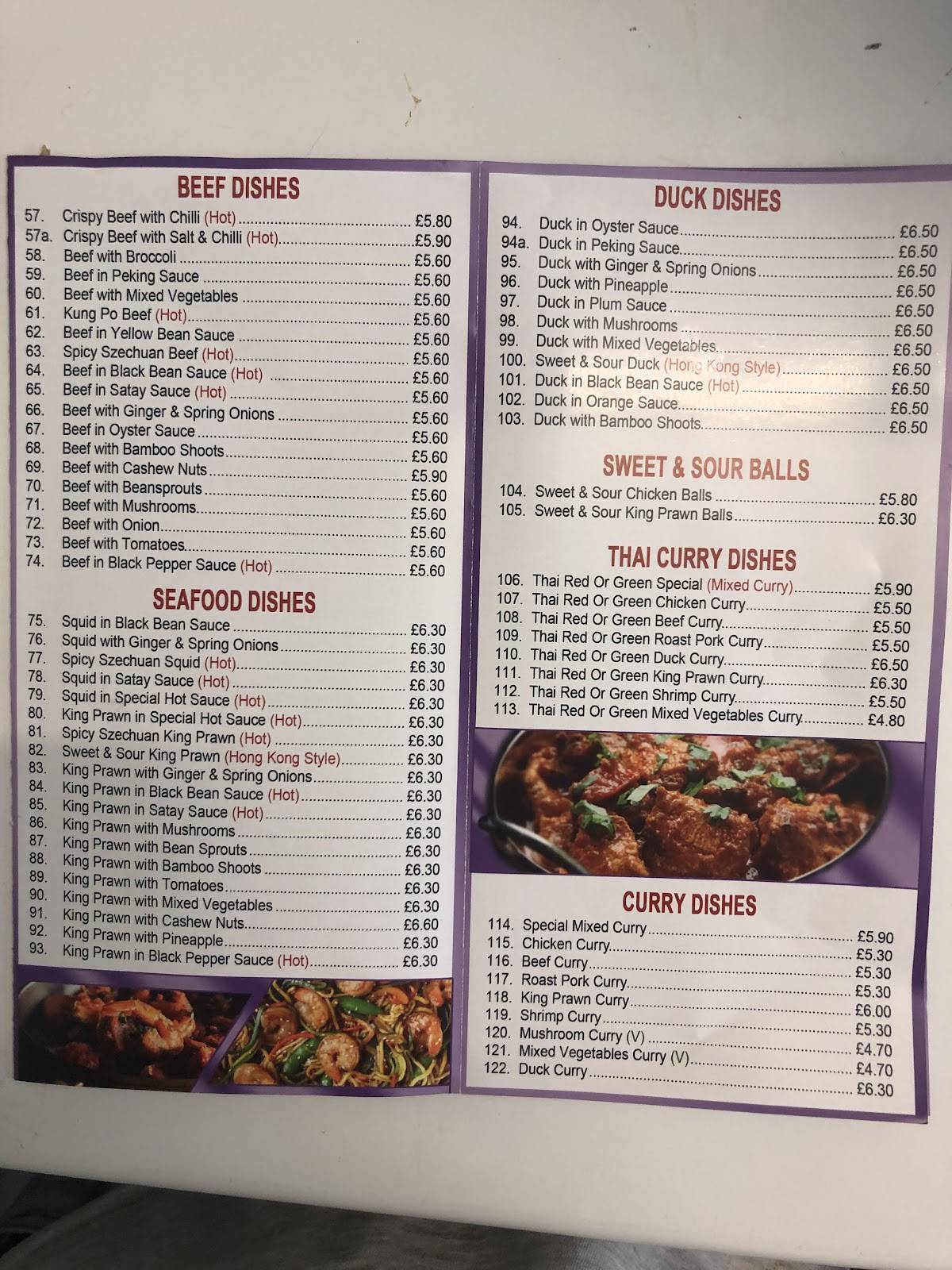 Menu at Mandarin & Chinese fast food, South Molton