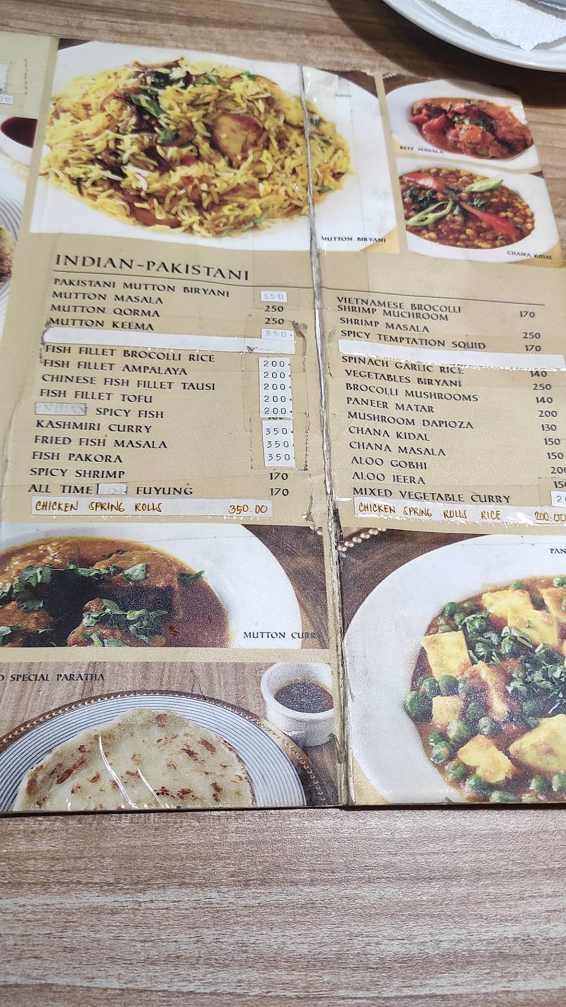 Menu at Assad Cafe Restaurant and Mini Mart, Manila