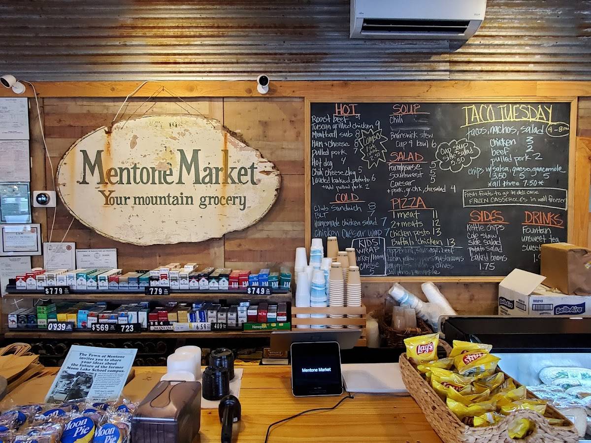 Menu at Mentone Market restaurant, Mentone