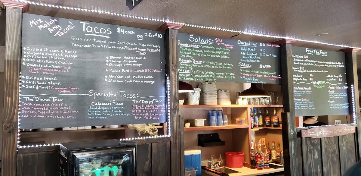 Menu at ROADRUNNER GRILL restaurant, Cottonwood