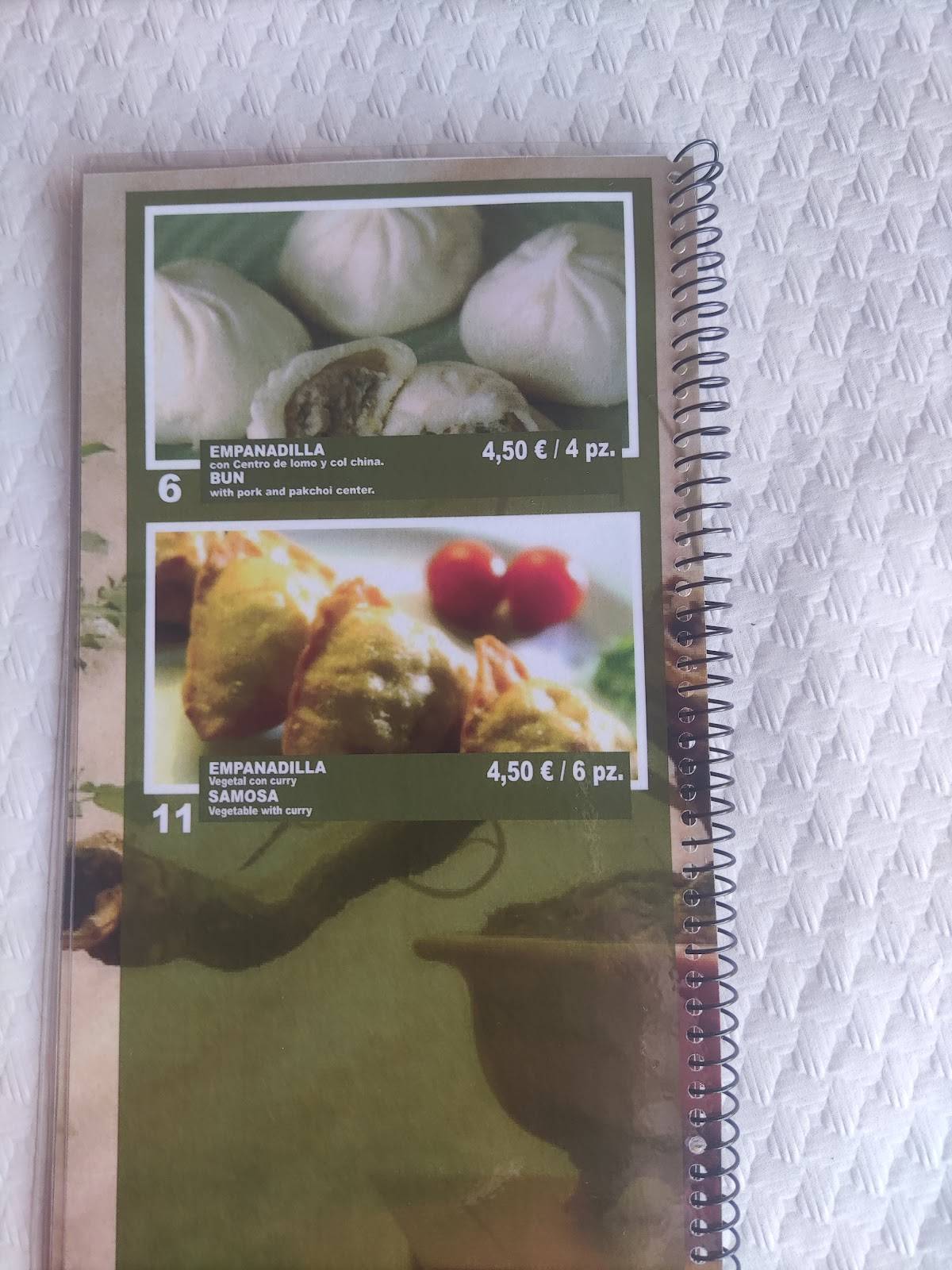 Menu at Zen restaurant, Rota