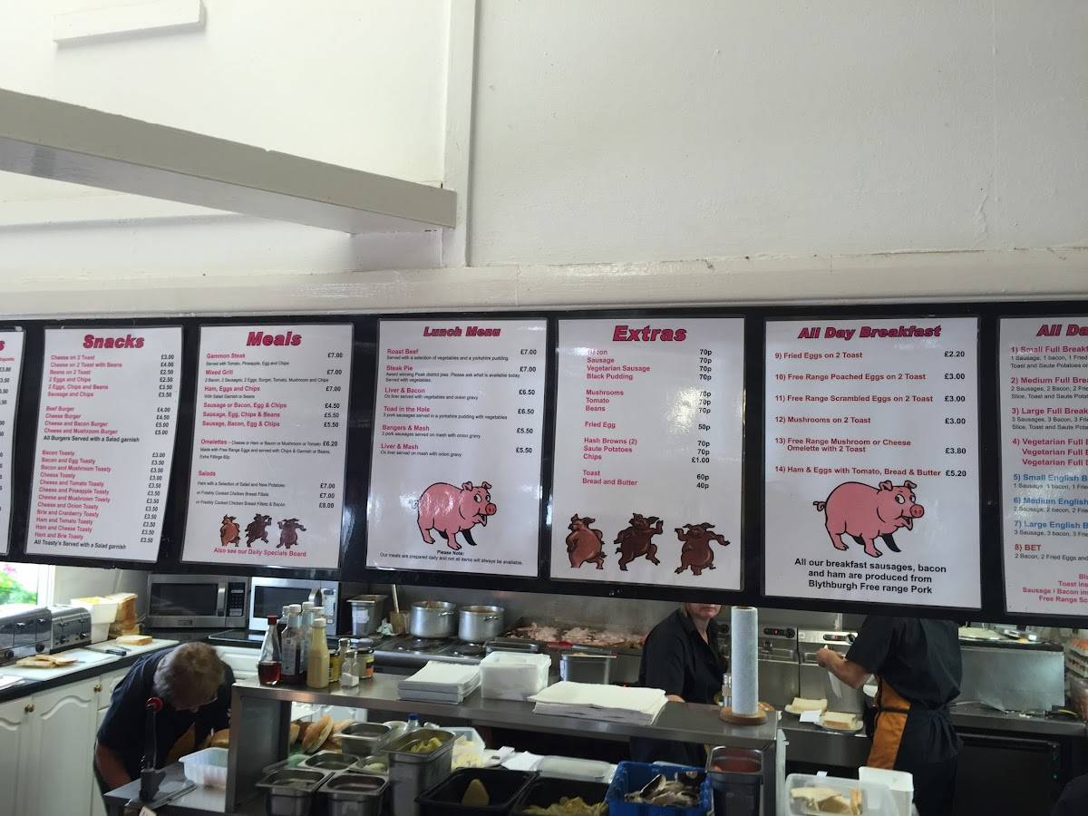 Menu at Posh Pigs Café Ltd. cafe, Beccles