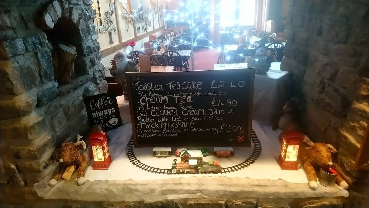Menu at Carriages cafe, Clevedon