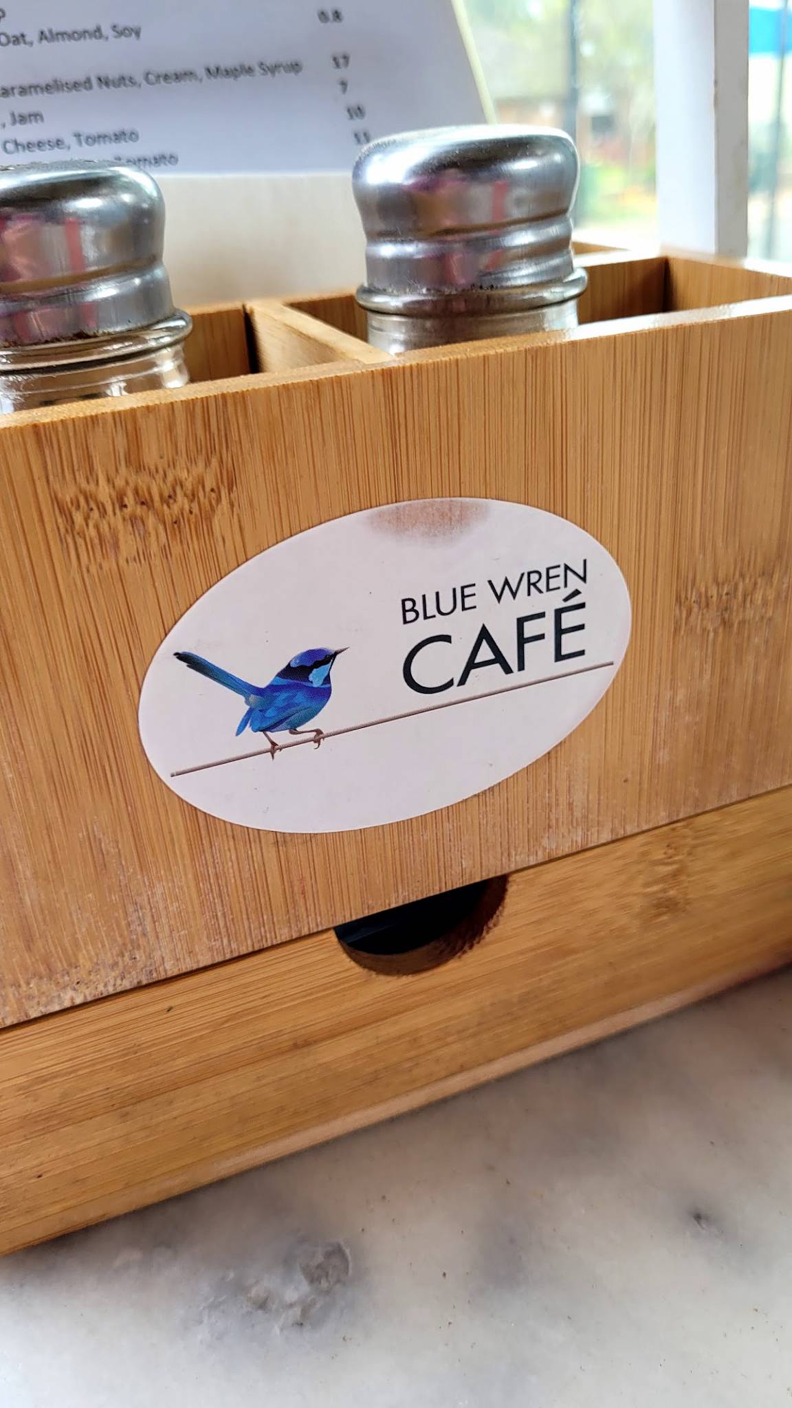 Menu at Blue Wren Cafe Dwellingup, Dwellingup