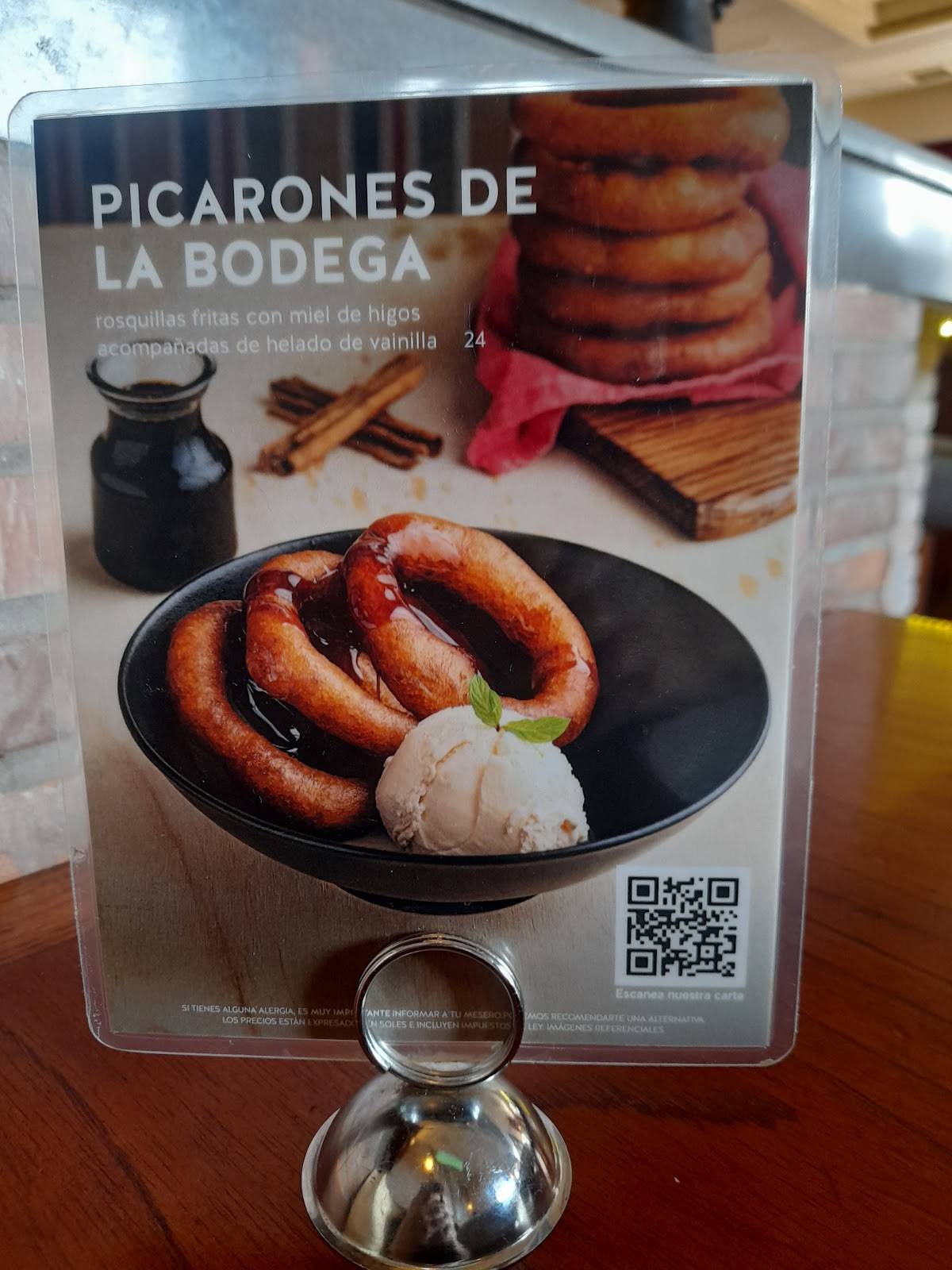 Carta del restaurante La Bodega del la Trattoria, San Miguel, Av. la ...