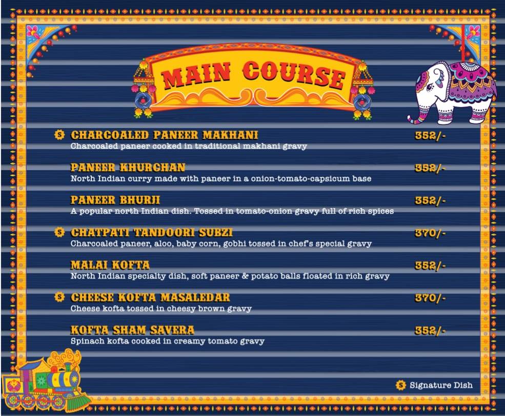Menu at Legends Of Punjab By Pepperazzi, Ahmedabad, FF 106-107