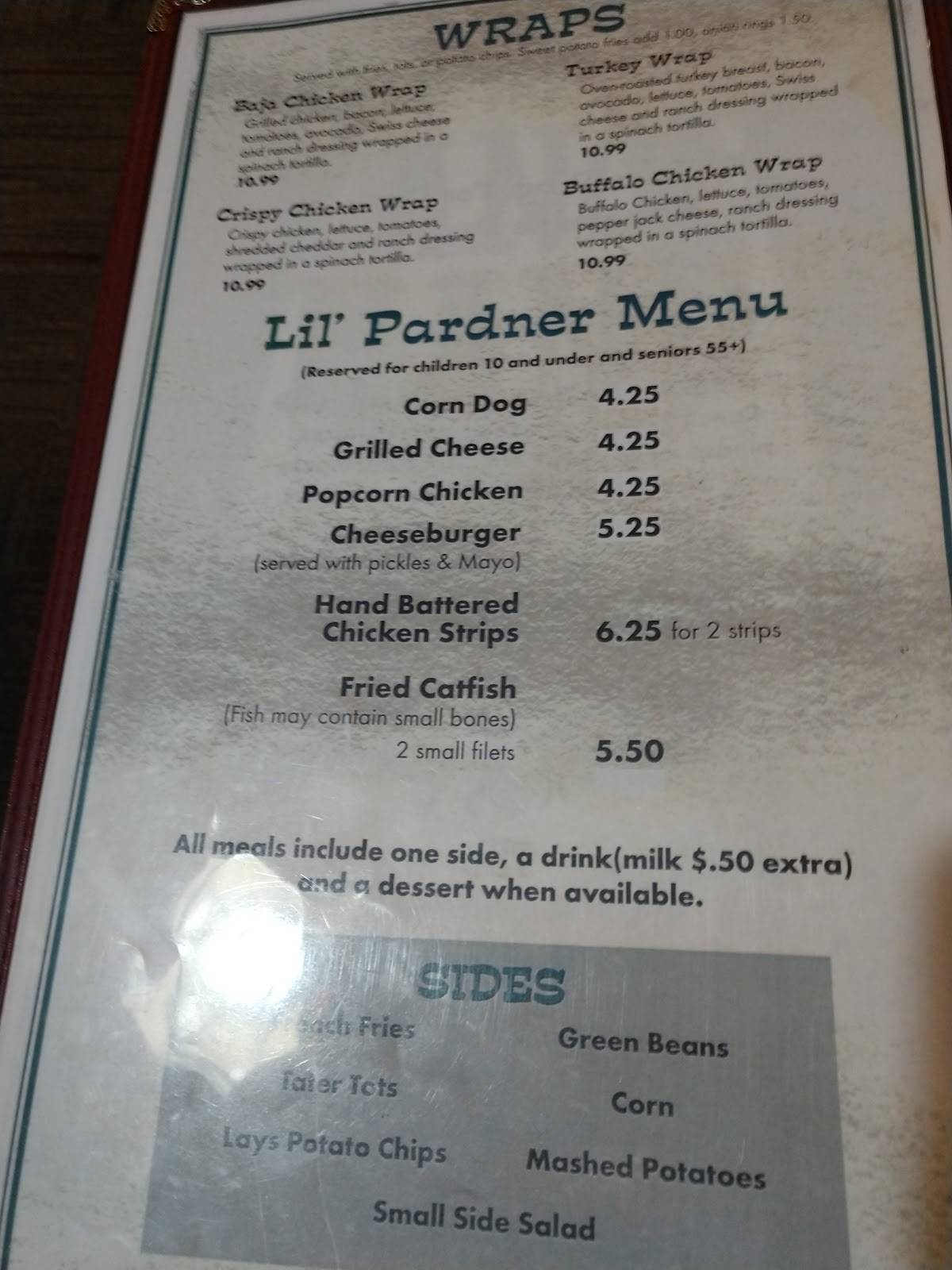 Menu at Ranch Hand Cafe, Cleveland, TX-321
