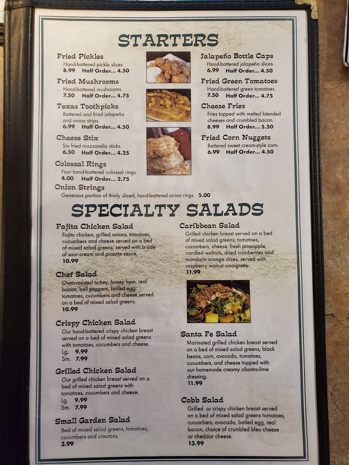 Menu at Ranch Hand Cafe, Cleveland, TX-321
