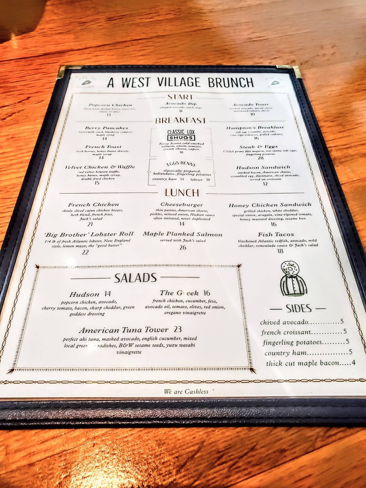 Menu at Hudson House restaurant, Addison, Belt Line Rd