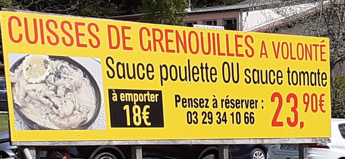 Menu au Restaurant l'escapade, Épinal