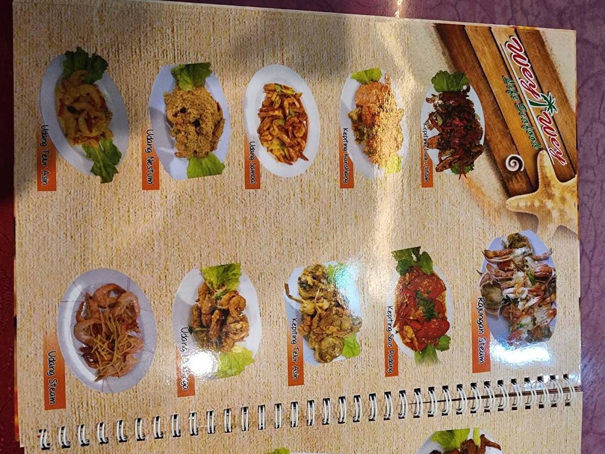 Menu at Wey Wey Seafood restaurant, Batam