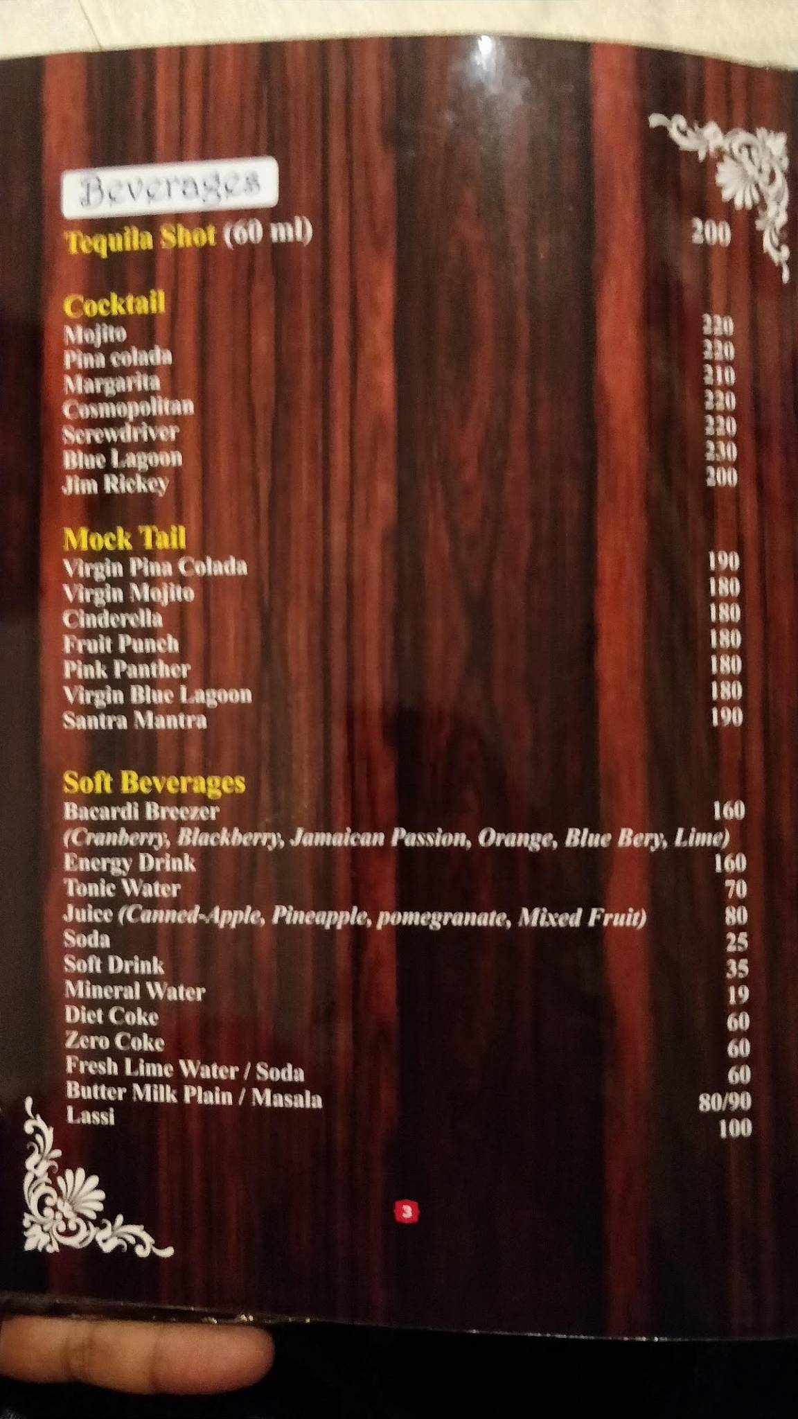 Menu at THE MAJESTIC BHOJAN, Pilerne, Behind Holy Family Church