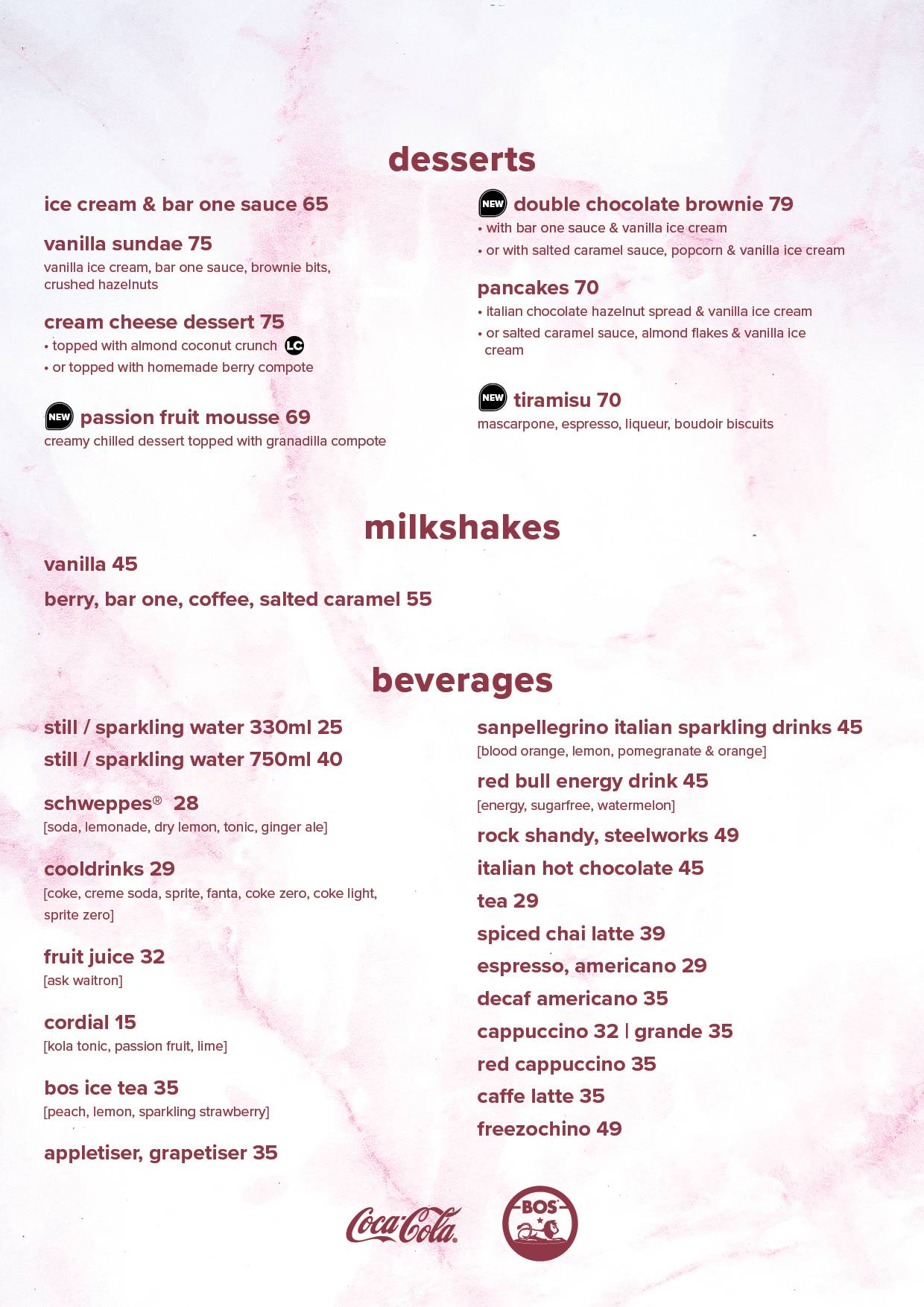 Menu at Col'Cacchio Gateway restaurant, Durban, Shop G320