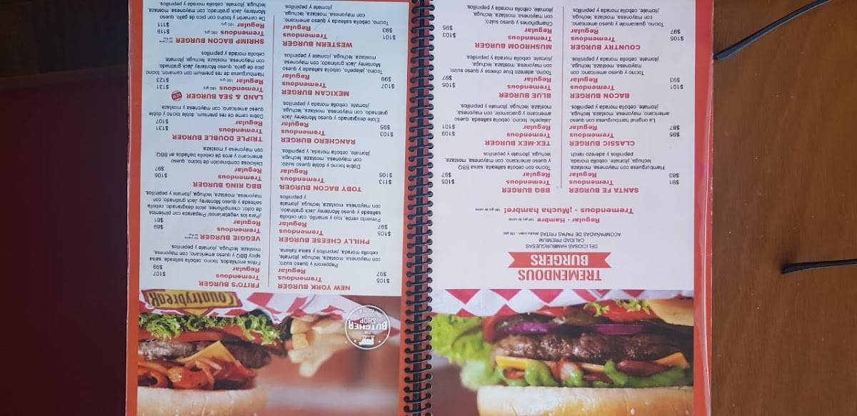 Carta del restaurante Countrybreak Bosques, Aguascalientes, Monte ...