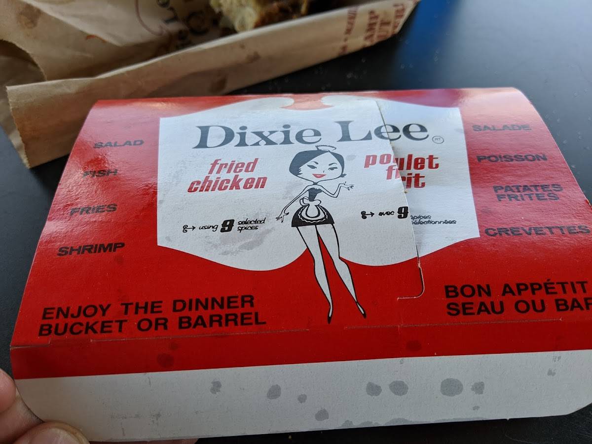 Menu au Dixie Lee fast food, Caraquet