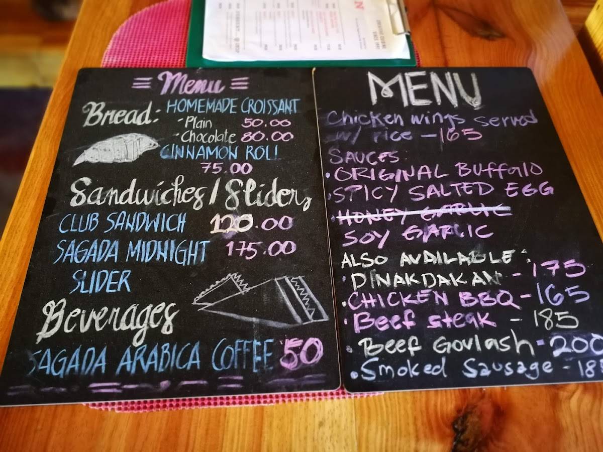 Menu at Log Cabin Sagada restaurant, Sagada, Sagada - Besao Rd