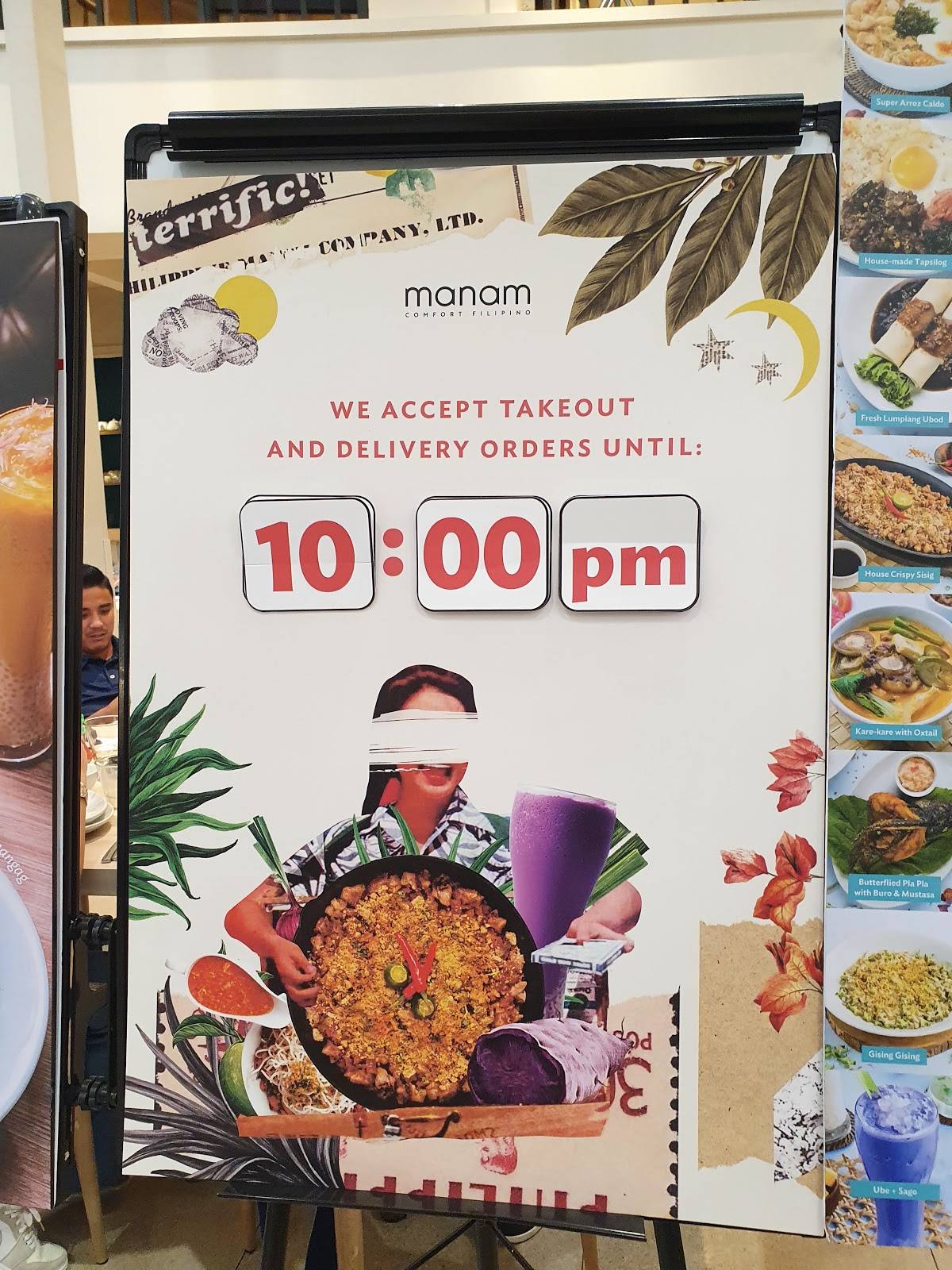 Menu at Manam Café restaurant, Mandaluyong, G/F The Podium